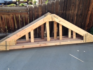 Shed Rafters – One Cobble at a Time